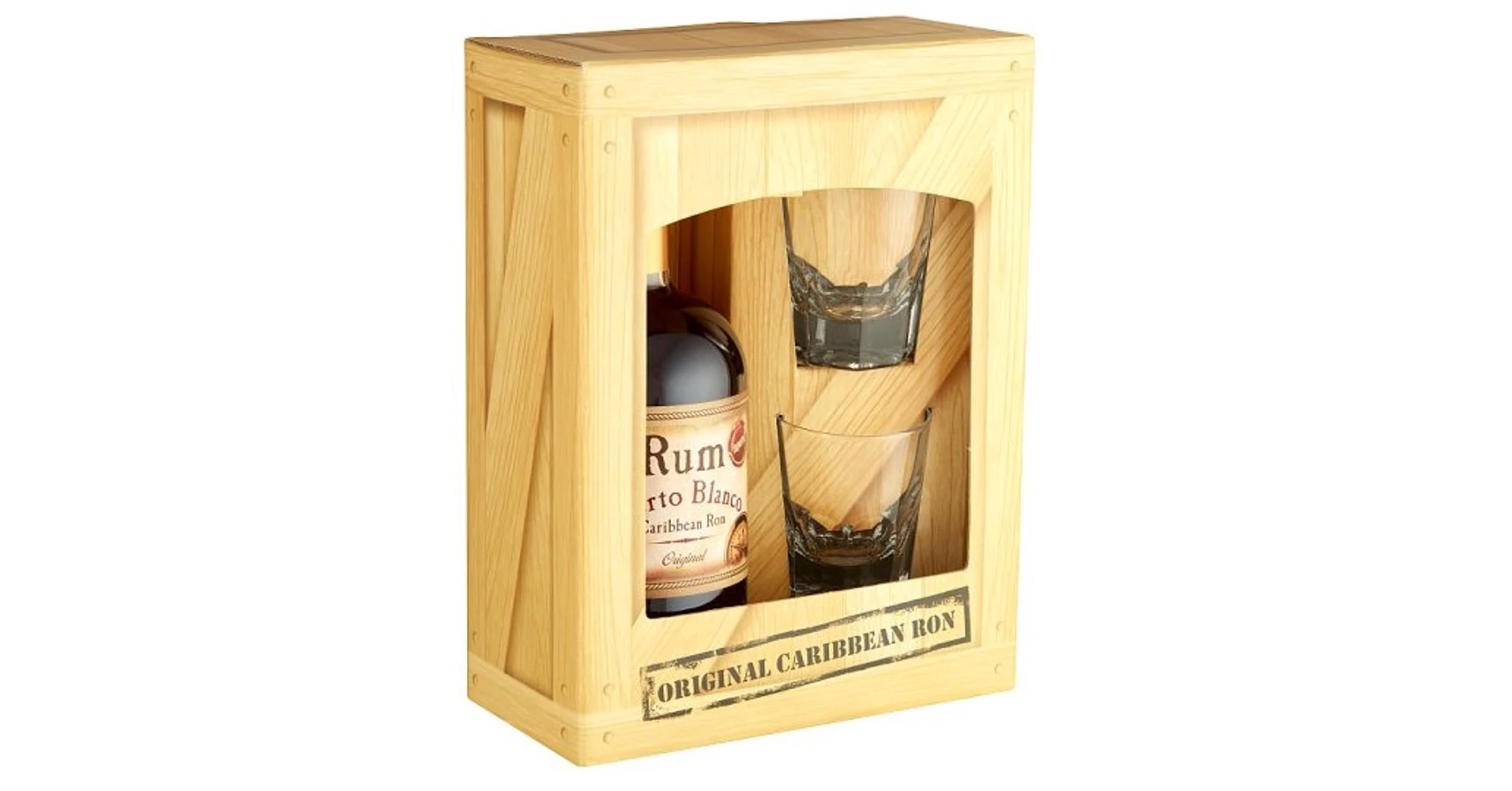 Puerto Blanco Original Rum 0,5L 37,5% pdd + 2 pohár