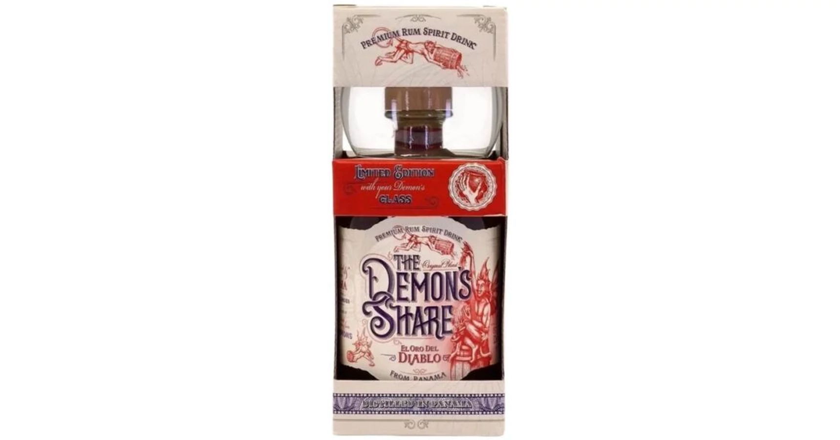 The Demons Share 3 éves rum 0,7L 40% dd. + Üvegpohár