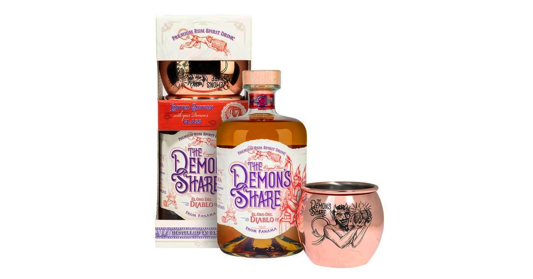 The Demons Share 3 éves rum 0,7L 40% dd. + fém pohár - Rumshop